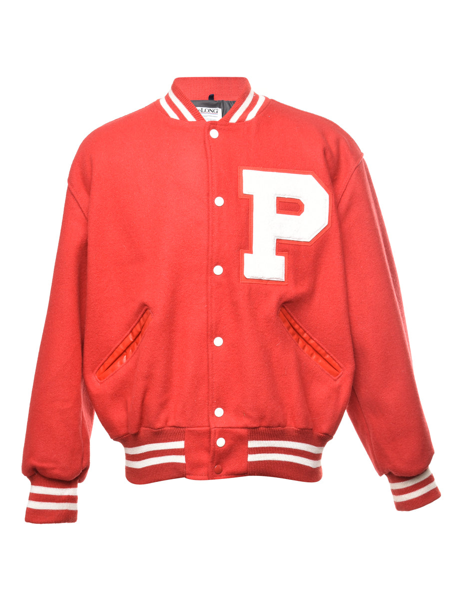 Vintage Men's Red Team Jacket Red, L | Beyond Retro - E00755775