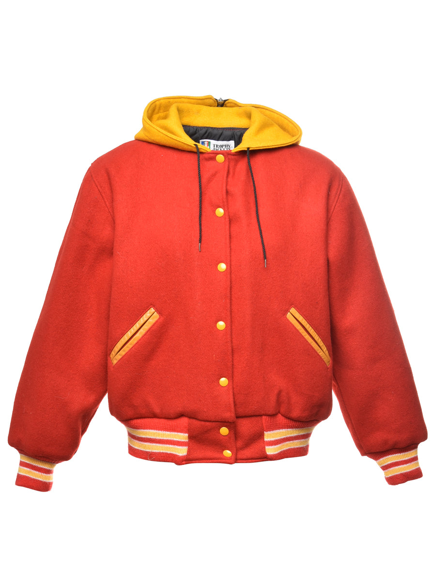 Vintage Women's Red Team Jacket Red, L | Beyond Retro - E00756770
